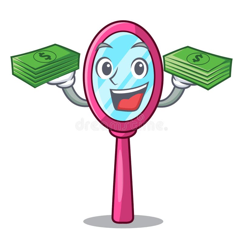 Money Eye Dressing Table Mascot Cartoon Stock Vector - Illustration of ...