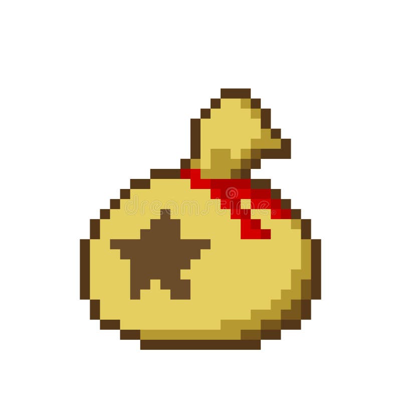 Money Bag Pixel Image. Vector Illustration Stock Vector - Illustration ...