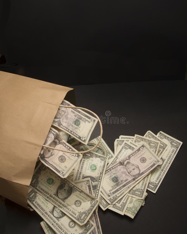 Money Bag stock photo. Image of dollar, sack, paper, abundance - 68881074