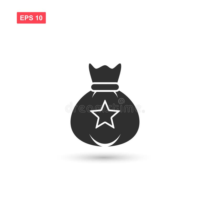 Money Bag with Star Icon Vector Isolated 2 Stock Vector - Illustration ...