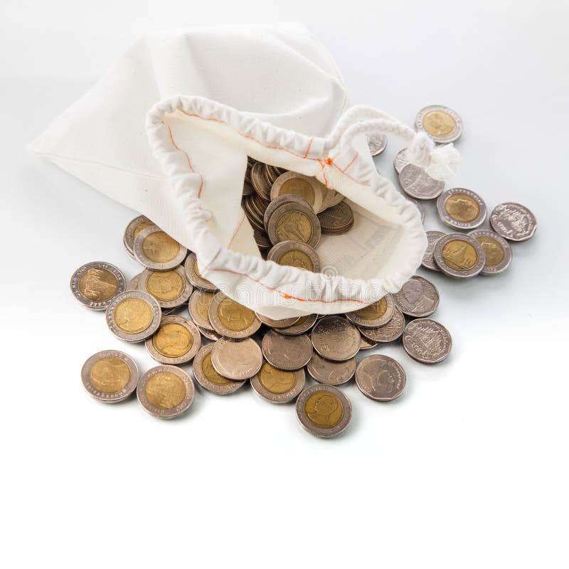 Money in bag stock photo. Image of dollars, banking, cloth - 38880544
