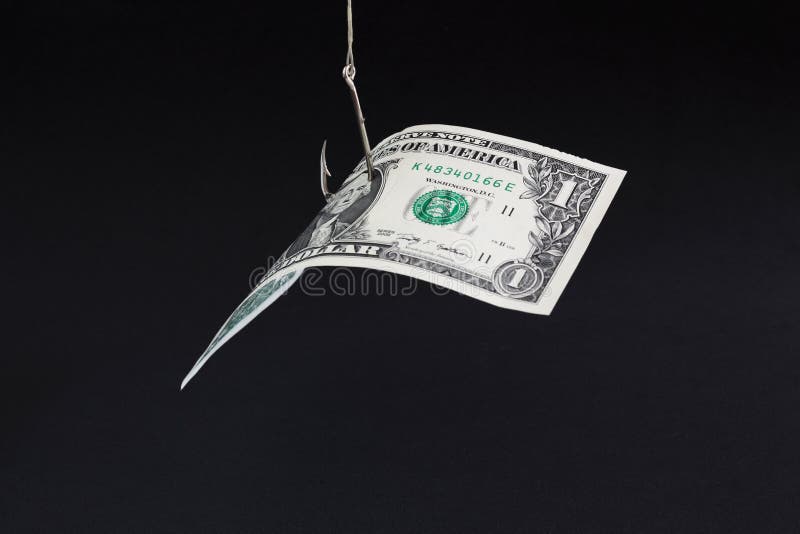 Hooked dollar stock photo. Image of paper, catching, concepts - 30683250