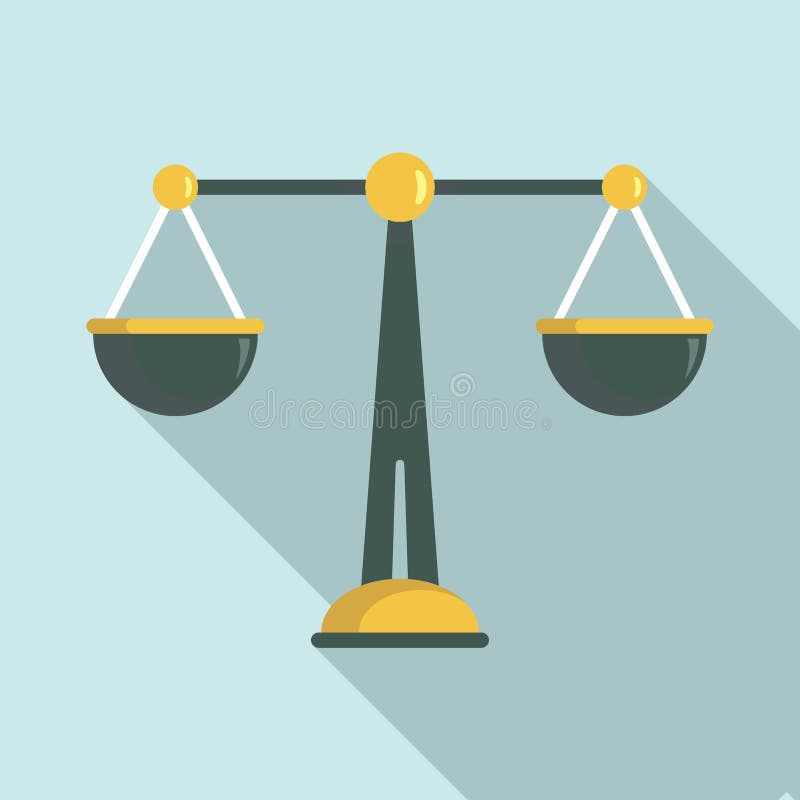 Money Balance Icon, Flat Style Stock Vector - Illustration of business ...