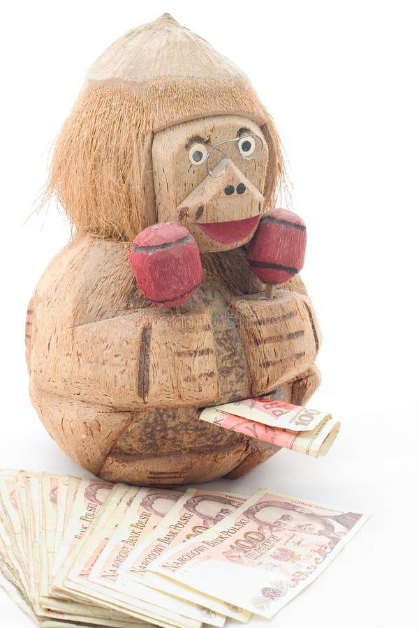 Money Bank and Banknotes stock photo. Image of cash, primate - 6088368