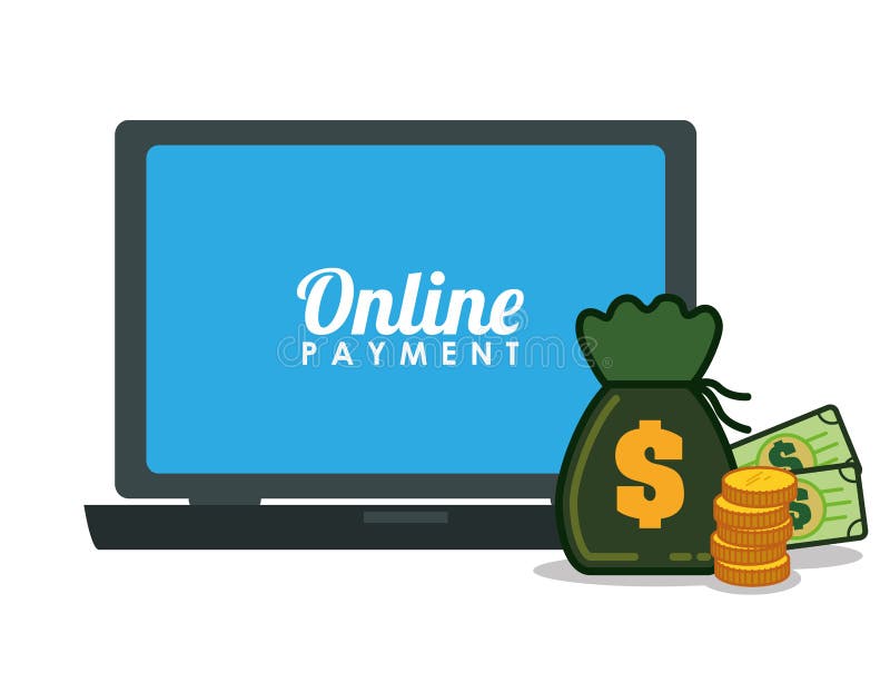 Money Bank and Online Payment Stock Vector - Illustration of abundance ...