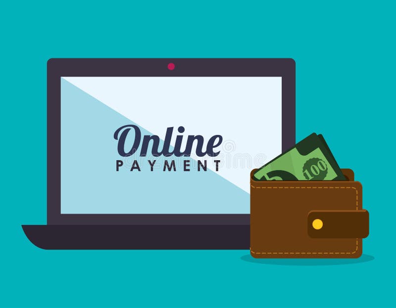 Money Bank and Online Payment Stock Vector - Illustration of cash ...