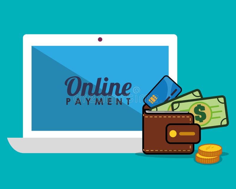 Money Bank and Online Payment Stock Vector - Illustration of banking ...