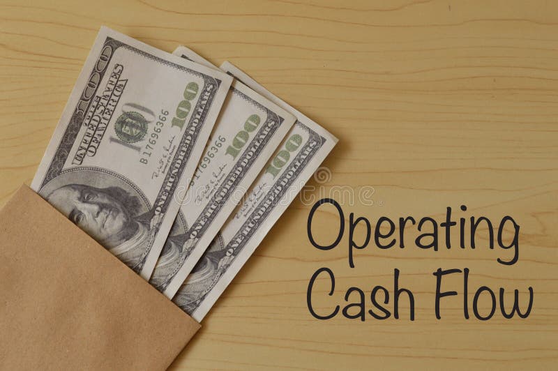 Money Banknotes on the Table with Text OPERATING CASH FLOW Stock Image ...