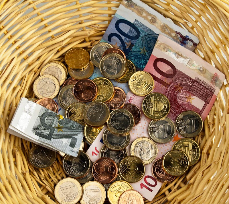 Money in Basket stock photo. Image of wealth, closeup - 11861056