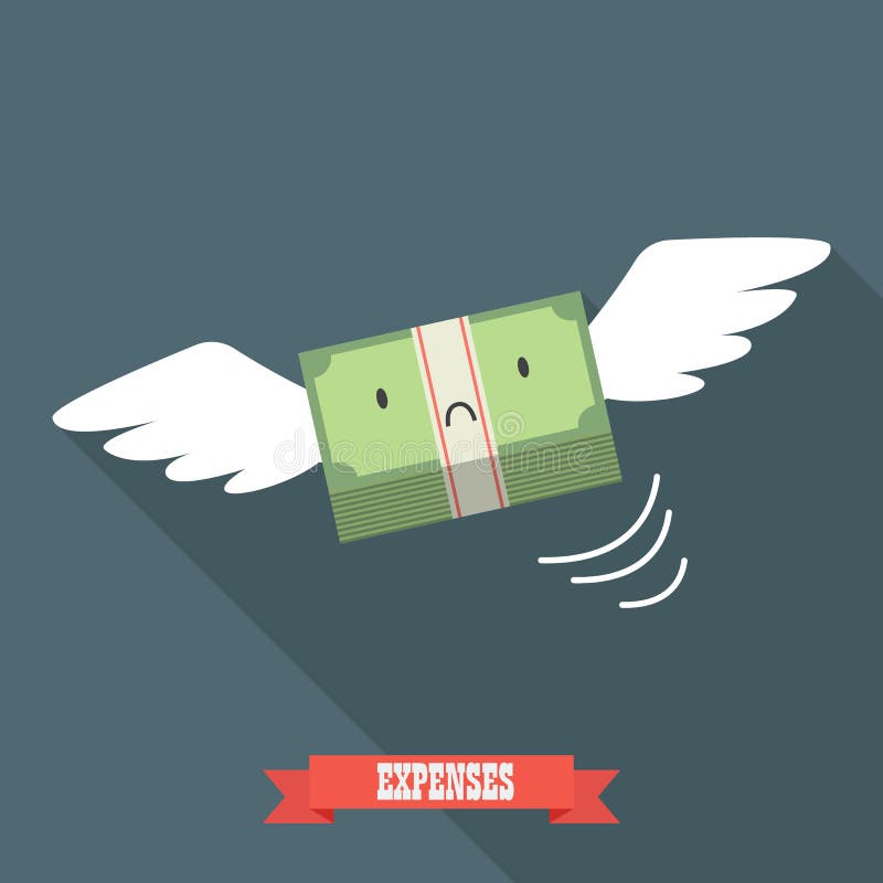 Money bill expenses stock vector. Illustration of investment - 75607136