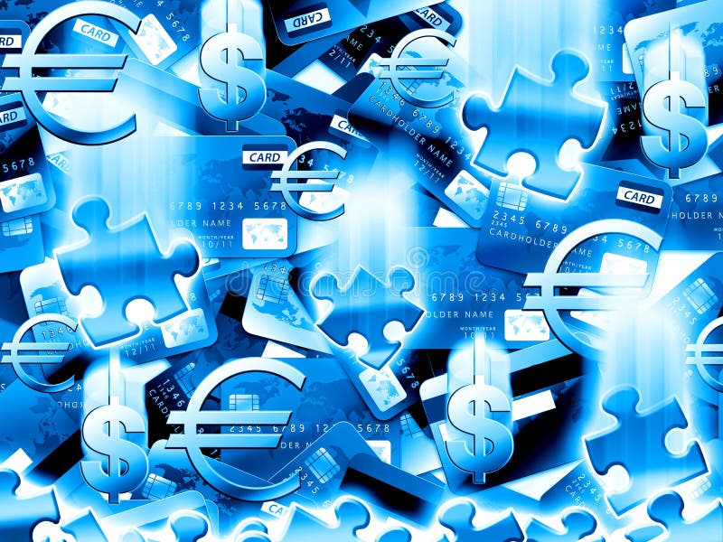 Money blue background stock illustration. Illustration of credit - 17995279