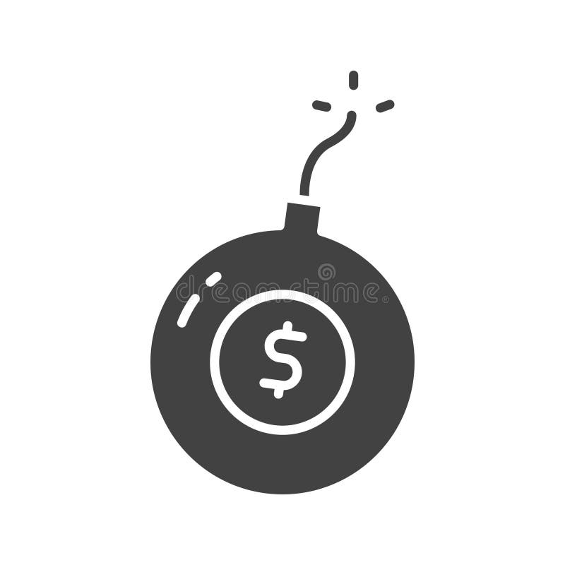 Money Bomb Icon Vector Image. Stock Vector - Illustration of vector ...