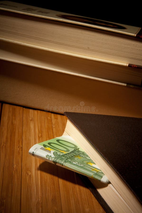 Money in the book stock image. Image of banknotes, euro - 22797485