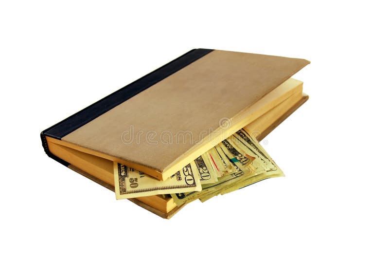 Money in book stock image. Image of green, plan, paper - 5753201