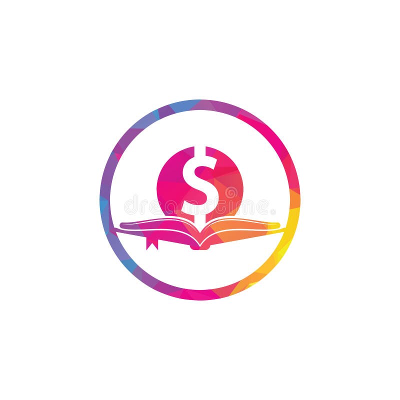 Money Book Icon Logo Design Element. Stock Vector - Illustration of ...