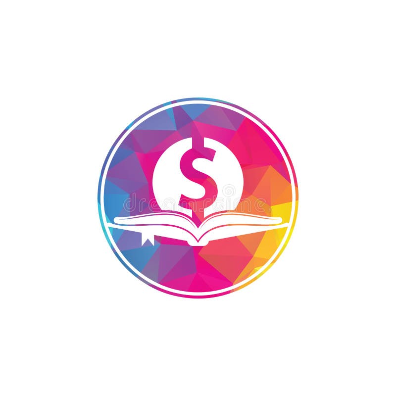 Money Book Icon Logo Design Element. Stock Vector - Illustration of ...