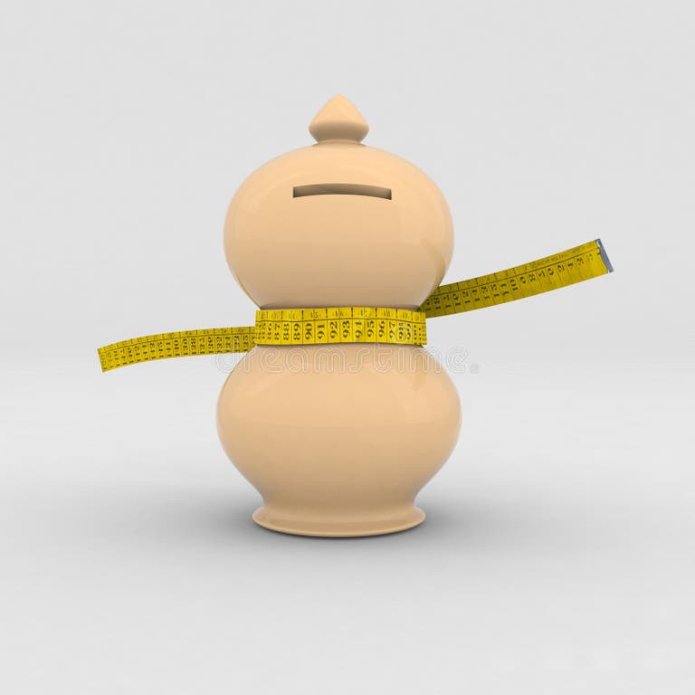 Money box diet stock illustration. Illustration of home - 18874862