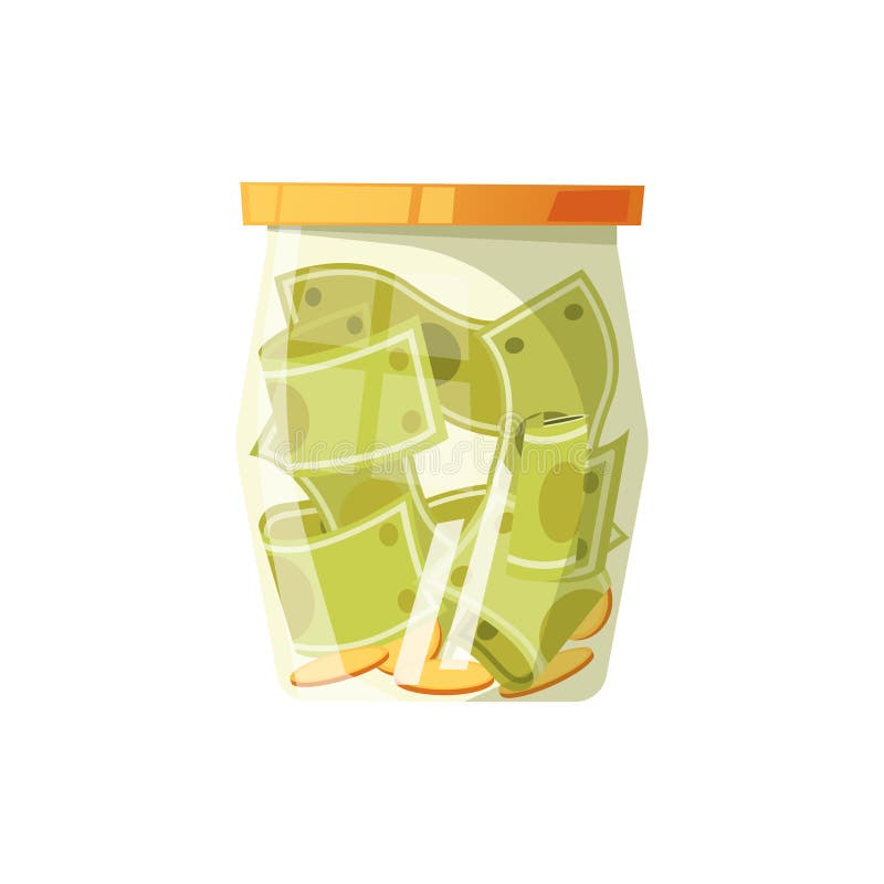 Money Box Flat Icon stock vector. Illustration of solution - 216634227