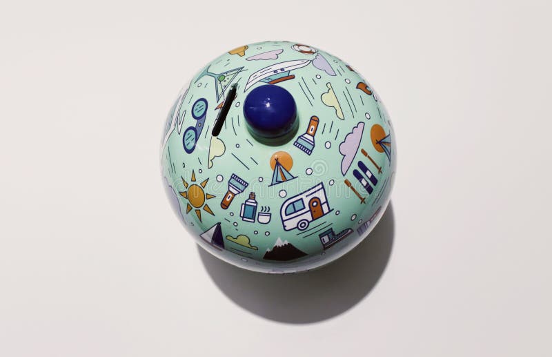 Money Box on a table stock image. Image of colored, decoration - 100173377