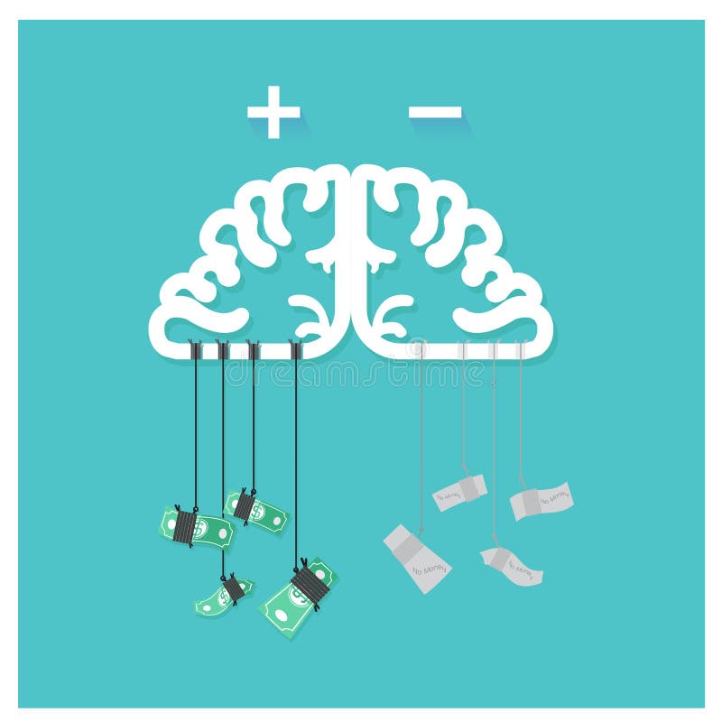 Money brain stock illustration. Illustration of direction - 184000343