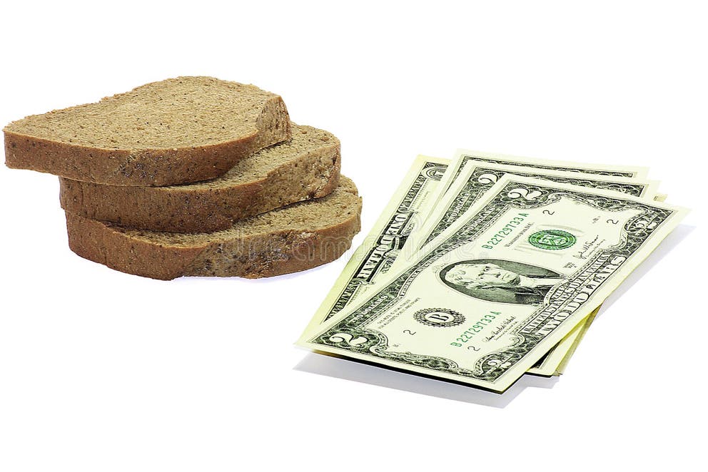 The money for the bread stock photo. Image of volunteer - 27826642