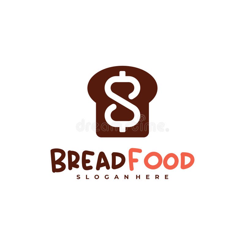 Money with Bread Logo Vector Template, Creative Bread Money Logo Design ...