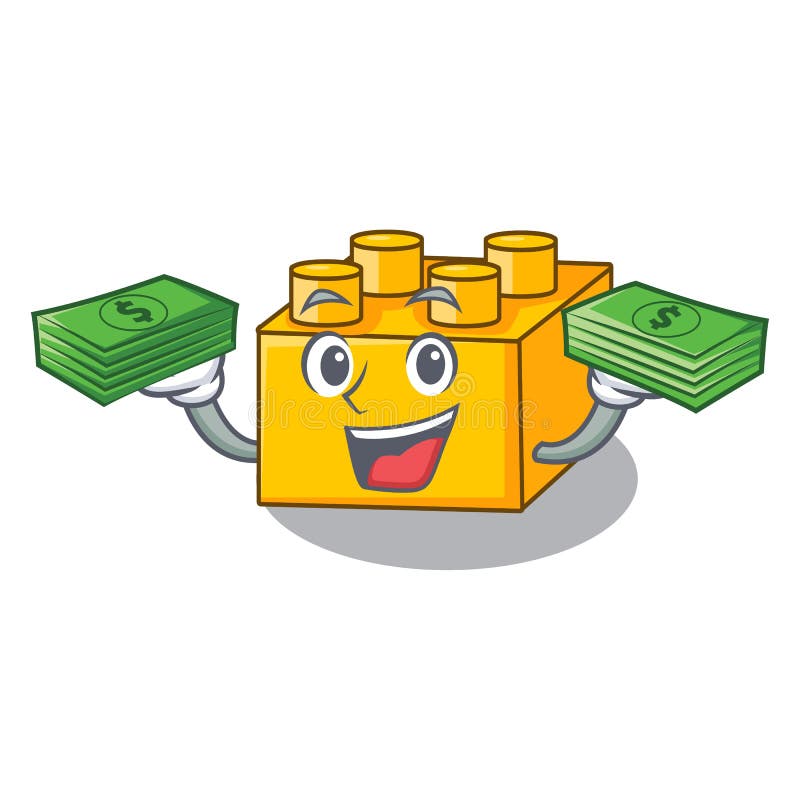 Money blocks stock illustration. Illustration of outline - 1201113