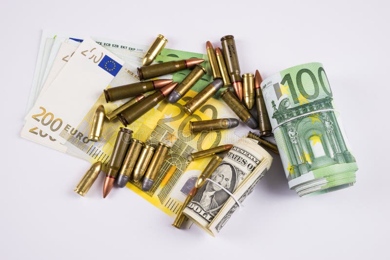 Money and bullets5 stock image. Image of note, banknotes - 71444767