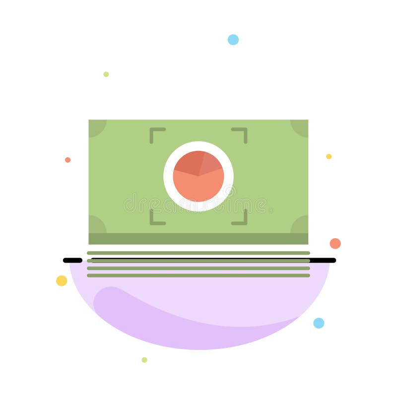 Money, Bundle, Cash, Dollar Abstract Flat Color Icon Template Stock ...