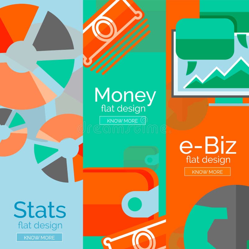 Money, Business, E-commerce Concepts Stock Vector - Illustration of ...