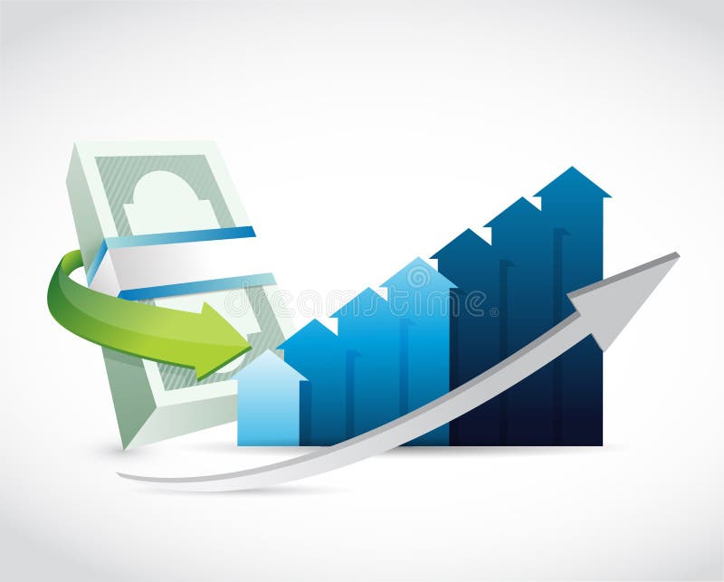 Money Business Graph Illustration Design Stock Illustration ...