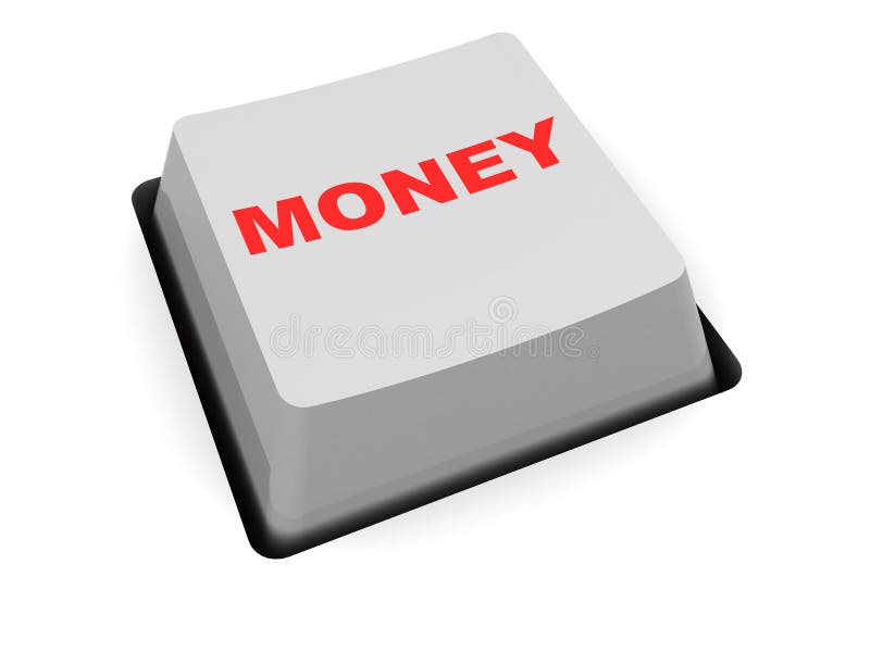 Money button stock illustration. Illustration of close - 10836922