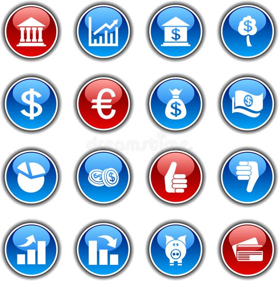 Money buttons. stock vector. Illustration of buttons - 12619088