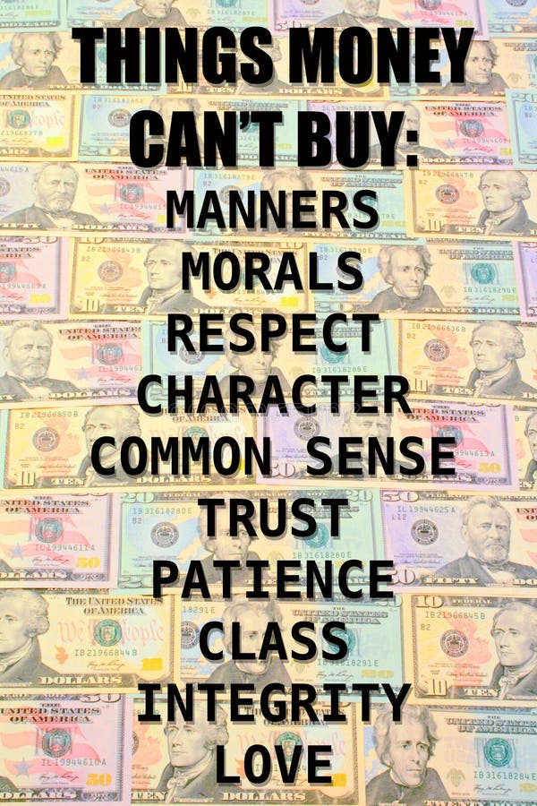 Money buy stock photo. Image of principle, attitude, personality - 62357966