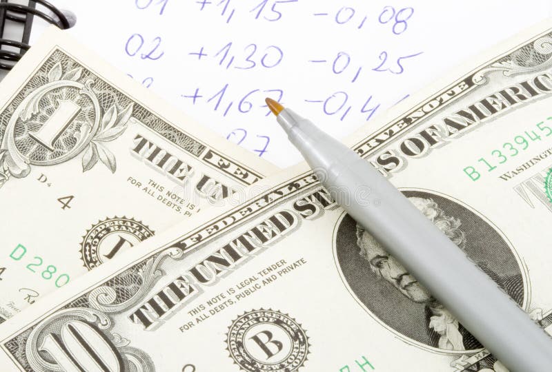 Money Calculations stock image. Image of closeup, finance - 5609551
