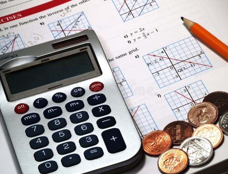 Money, Calculations and Math Stock Photo - Image of money, calculator ...