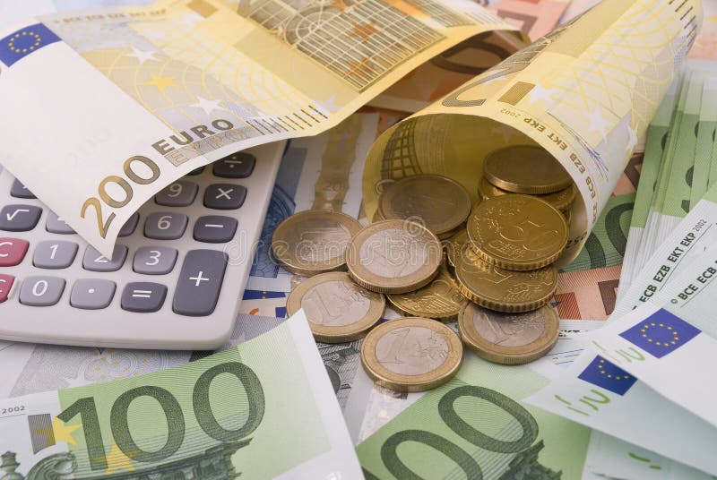 Money and calculator stock image. Image of finance, profit - 13417959