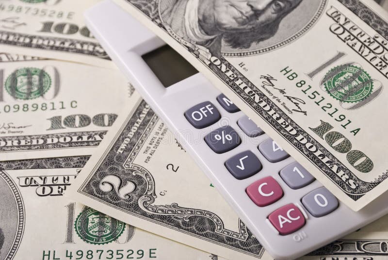 Money and calculator stock photo. Image of banking, note - 20295460