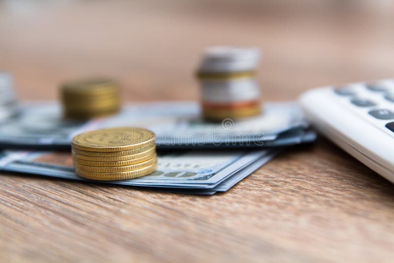 Money with calculator stock image. Image of bill, business - 189591483