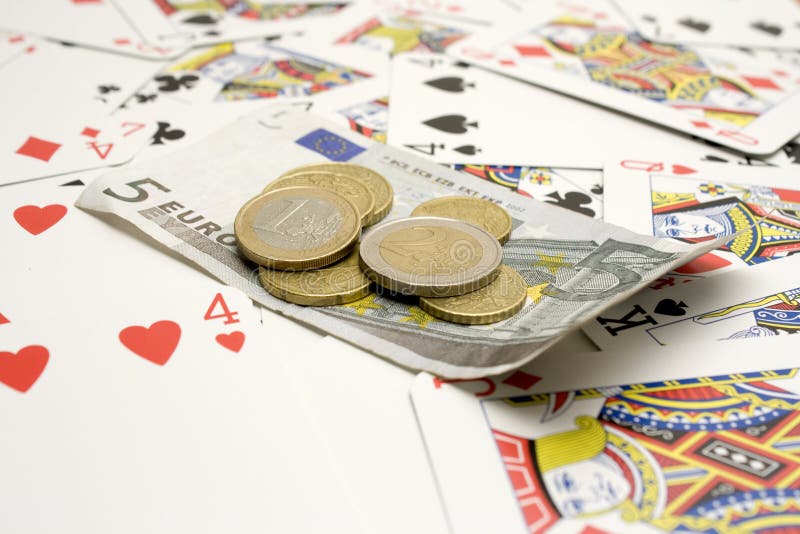 Money and cards stock image. Image of home, gambling - 11972461