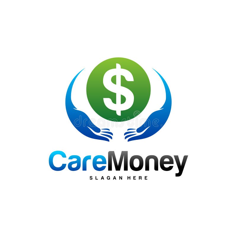 Set of Money Care Logo Design Vector Concept. Care Money Logo Template ...