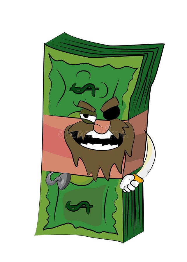 Sad money cartoon stock illustration. Illustration of object - 48768331