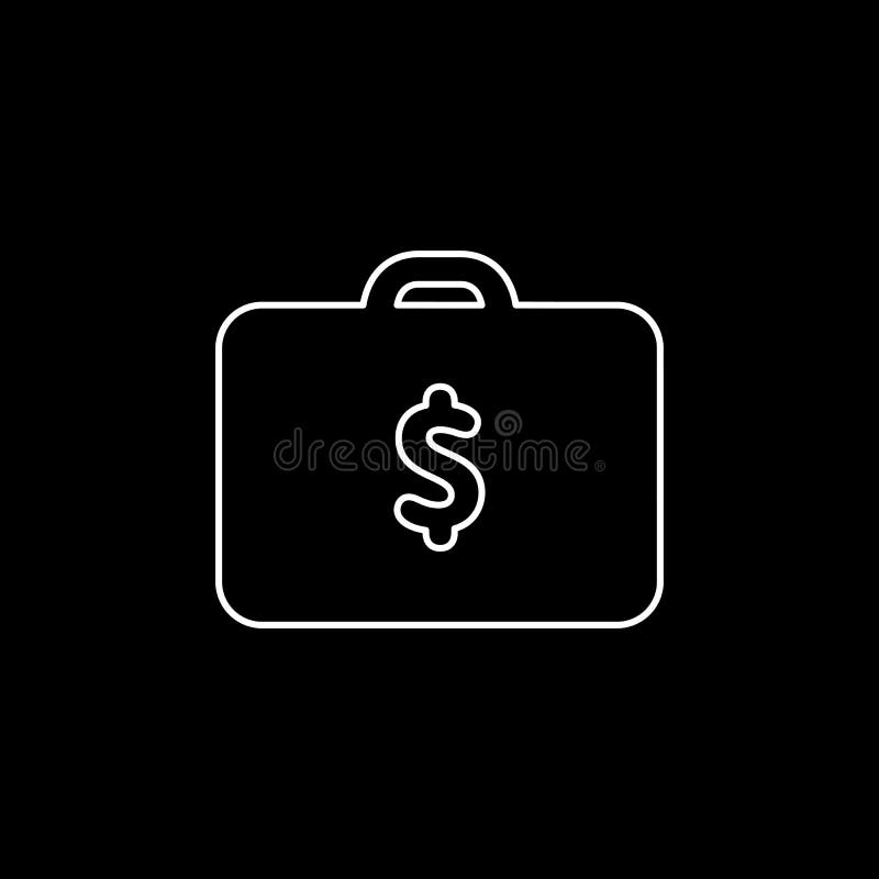Money Case Icon Flat Style Simple Vector Illustration Stock Vector ...