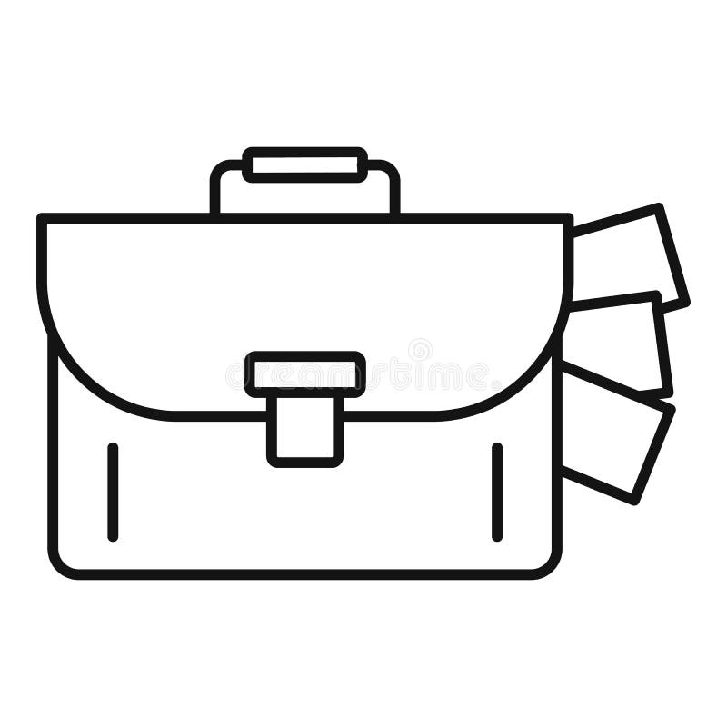 Money Case Icon, Outline Style Stock Vector - Illustration of explorer ...