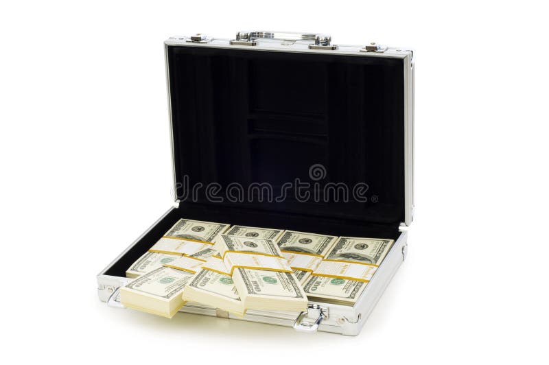Million dollar briefcase stock photo. Image of currency - 16747812
