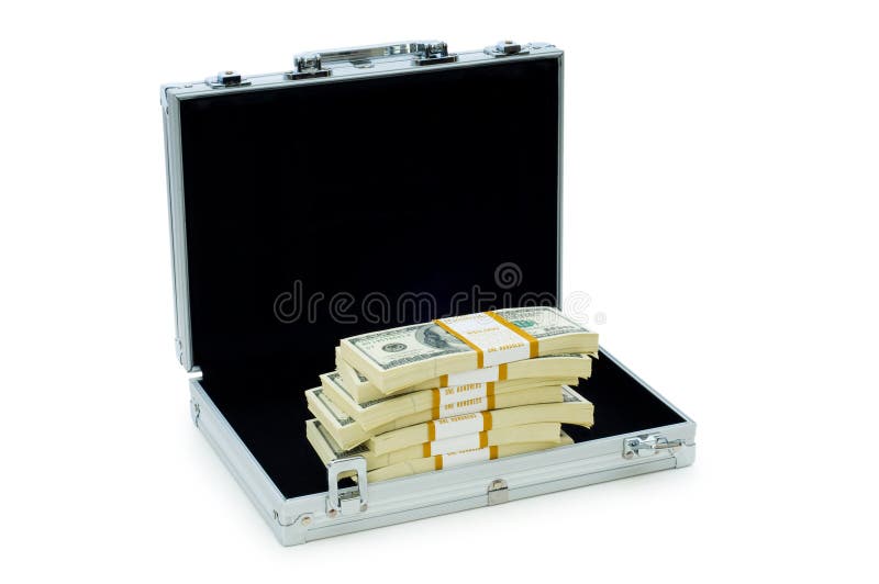 Money in the Case Isolated B Stock Photo - Image of debt, case: 11951070
