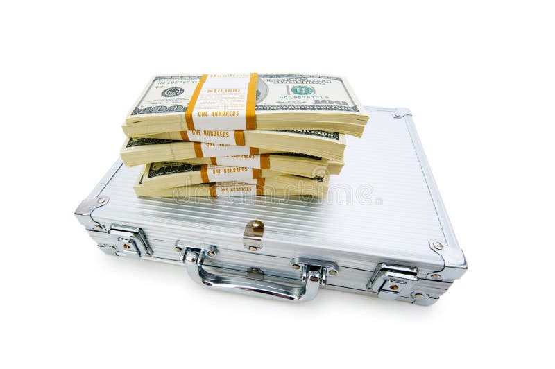 Money in the case isolated stock image. Image of finances - 11805349