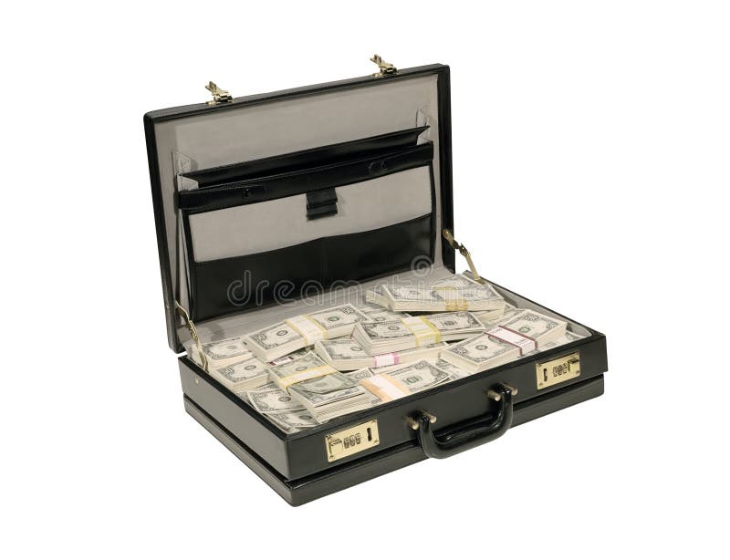 Case full of dollar stock image. Image of investment - 10020973