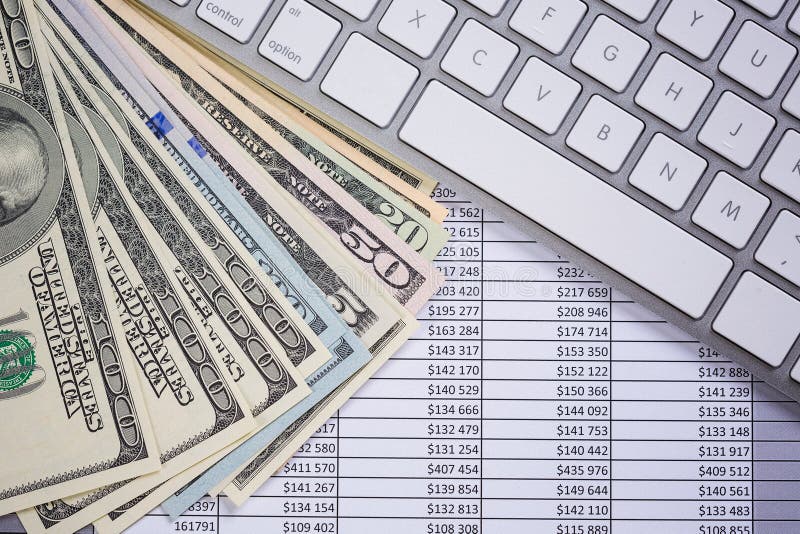 Money As E-commerce Concept Stock Photo - Image of business, computer ...