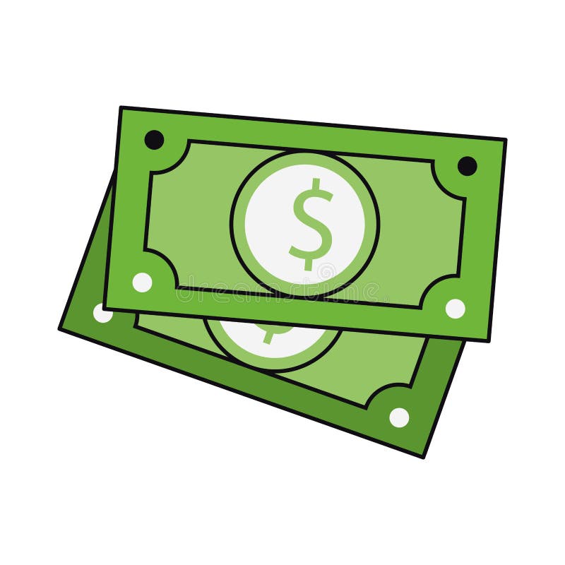 Money Cash Billets Isolated Stock Vector - Illustration of currency ...